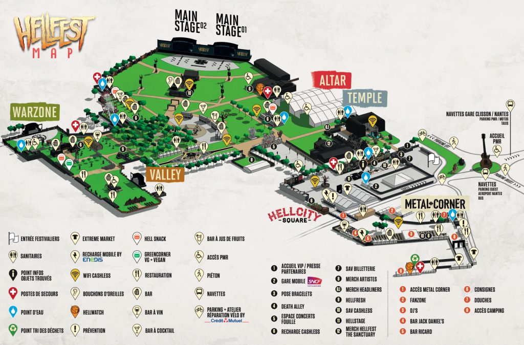 Hellfest 2024 - Mappa