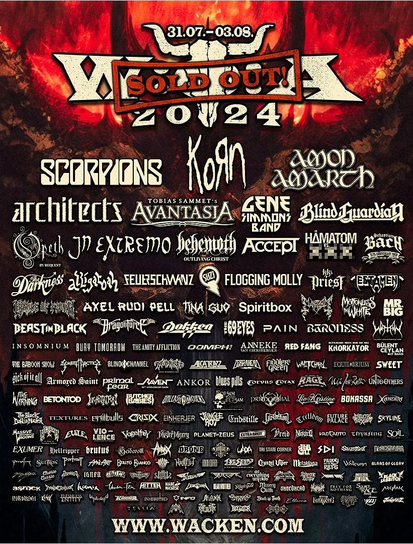 Wacken Open Air 2024 - 31/07/2024 (4 Giorni) - Wacken - Germania